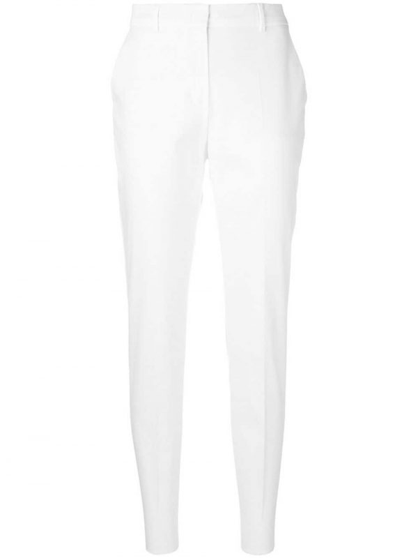 Max Mara Studio - Slim-Fit Tailored Pants - White | ABOUT ICONS