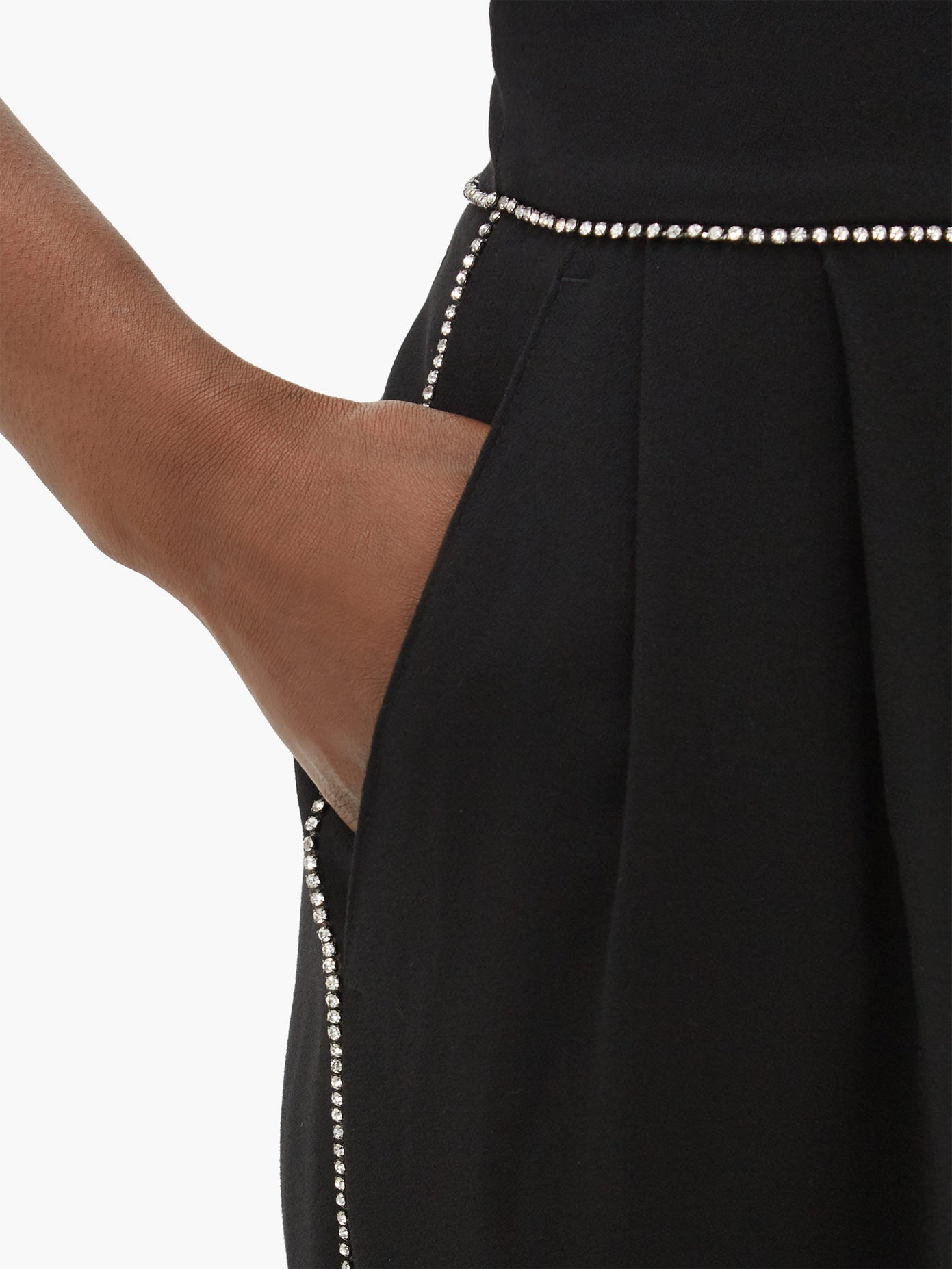 Msgm - Crystal-Trimmed Crepe Trousers | ABOUT ICONS