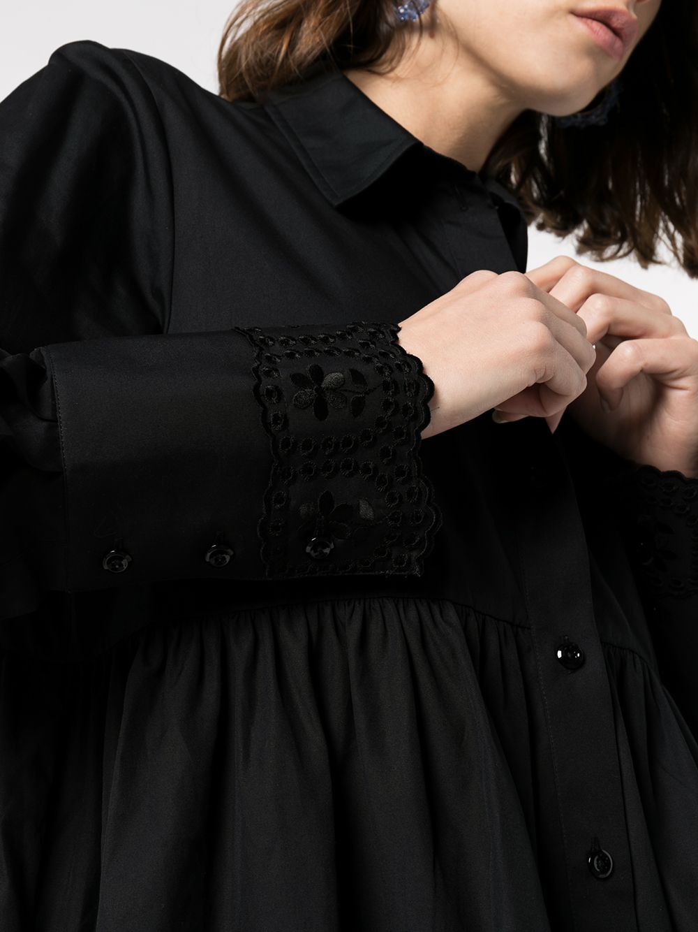 Simone Rocha - Embroidered Shirt Dress | ABOUT ICONS