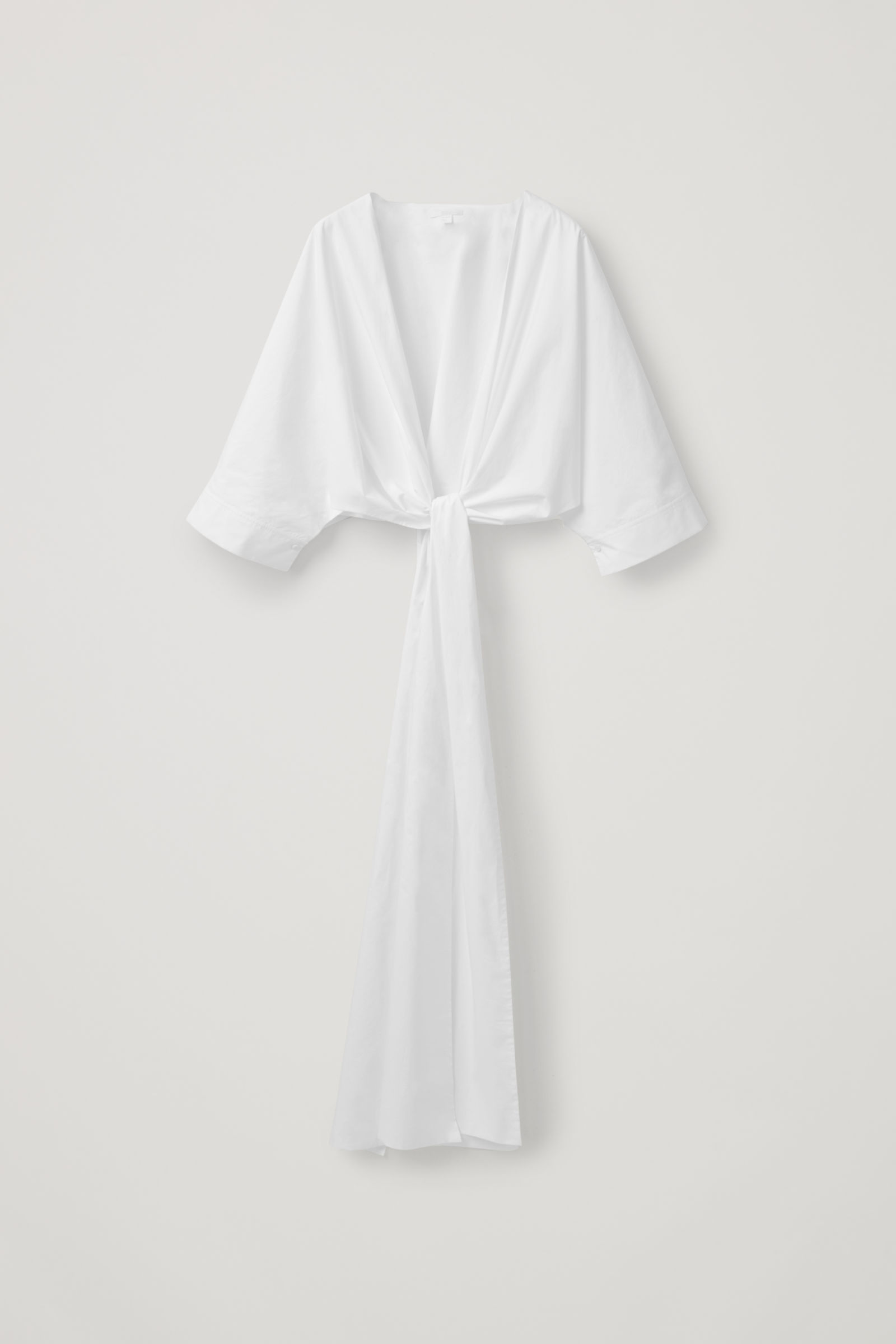 COS - Versatile Tie-Up Top - White | ABOUT ICONS
