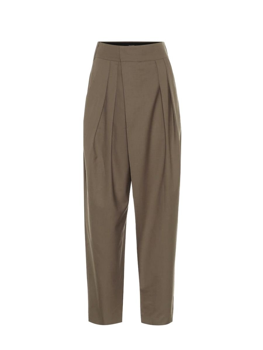 Low Classic - High-Rise Wool Carrot Pants | ABOUT ICONS