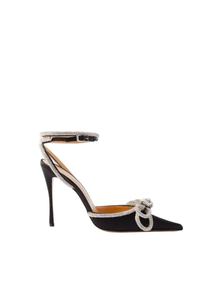 Mach & Mach - Double Bow 110 Crystal And Silk-Satin Pumps | ABOUT ICONS
