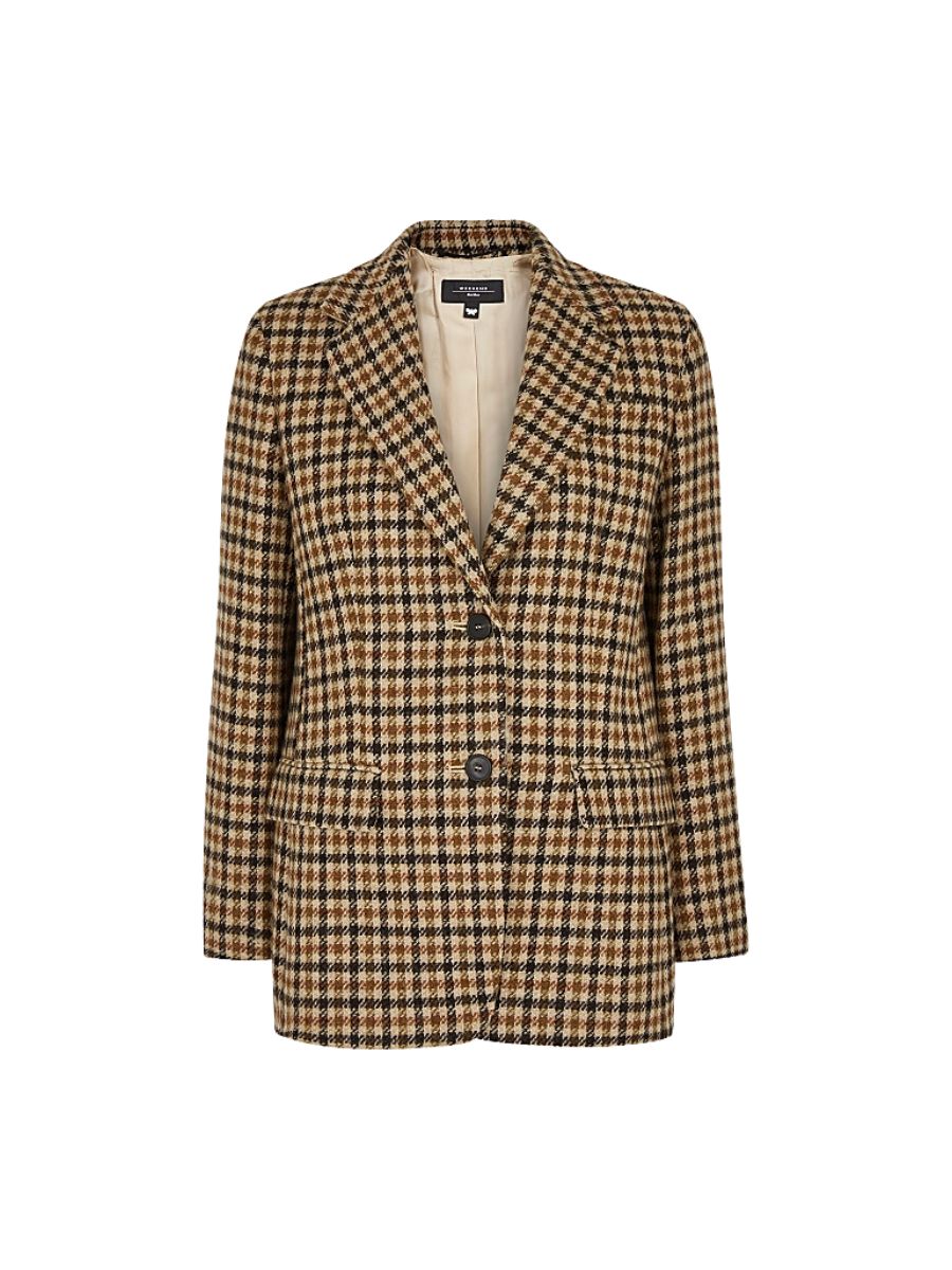 Weekend Max Mara Maltese Checked Wool Blend Blazer ABOUT ICONS